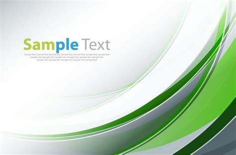 녹색 물결 추상적 인 벡터 일러스트 아트 Eps Uidownload