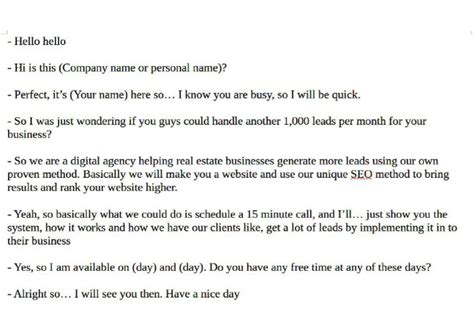 Amateur Cold Calling Script Pdf