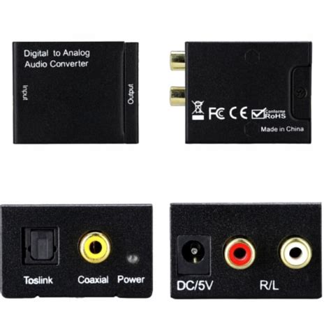 Sanoxy Digital Optical Coax Coaxial Toslink To Analog Audio Converter Adapter 35mm Lr 1 Kroger