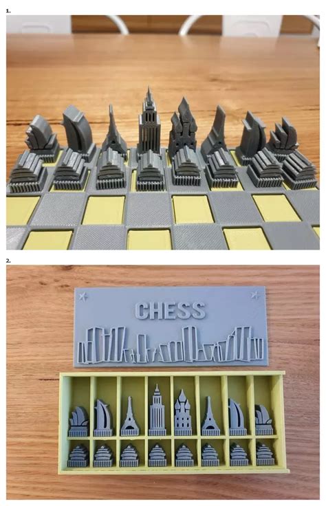 Architecture Chess Set Free High Quality Models