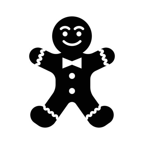 Gingerbread Silhouette Vector Art Icons And Graphics For Free Download