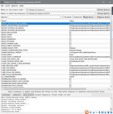 Windowsvs2019环境下openpose的编译用cmake在 Vs上编译openpose Csdn博客