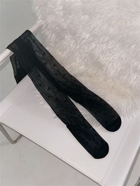 블루씨티 매니 리본 시스루 파티룩 팬티 스타킹 2color