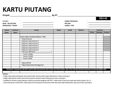 Keu 02 Kartu Piutang Pdf