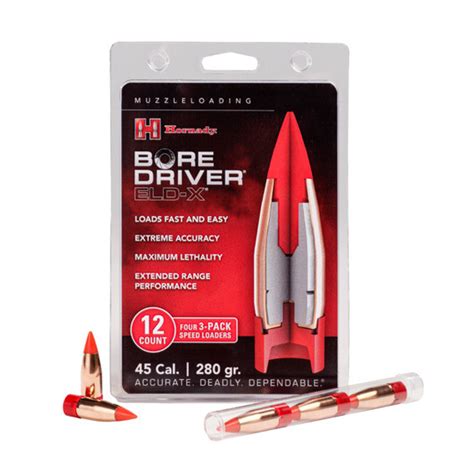 Hornady 45 Cal 458 Bore Driver® Eld X® 280gr