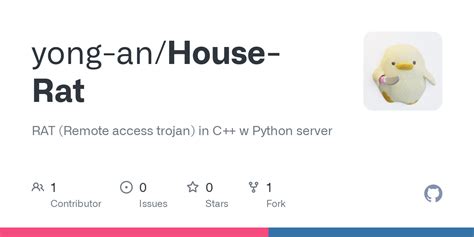GitHub Yong An House Rat RAT Remote Access Trojan In C W Python Server