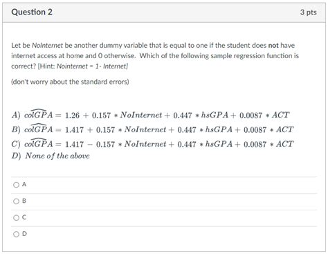 Solved Question 1 2 Pts Suppose We Are Interested In Chegg Com