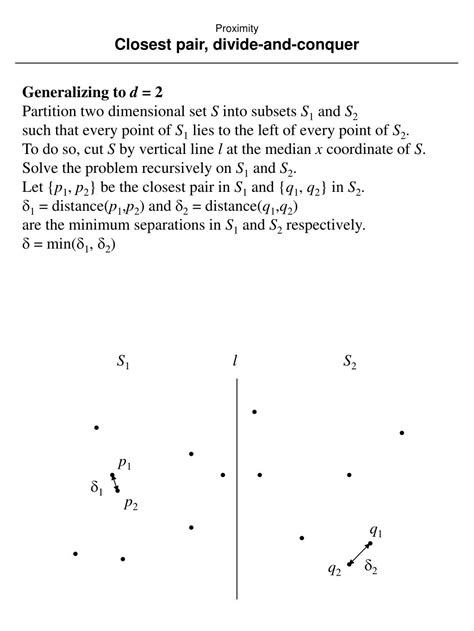 Ppt Proximity Closest Pair Divide And Conquer Powerpoint Presentation Id 484823