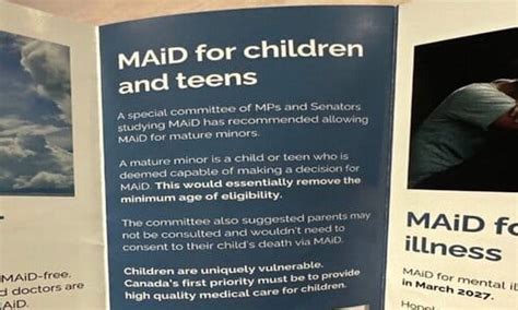 Canada Looks To Legalise Euthanasia For Minors The Daily Examiner
