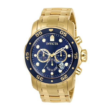 Reloj Invicta Hombre Pro Diver 73 Acero Inoxidable Dorado Lider