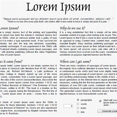 Lipsum Alternatives And Similar Websites And Apps