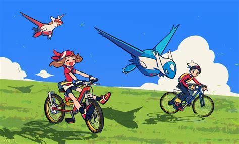 May Brendan Latias And Latios Pokemon And 1 More Drawn By Chueog