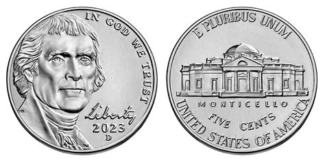 2023 d jefferson nickels return to monticello personal collections