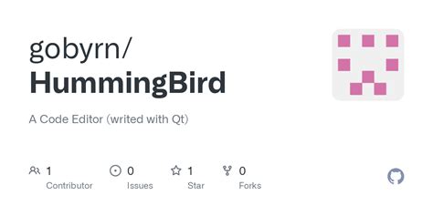 Github Gobyrn Hummingbird A Code Editor Writed With Qt