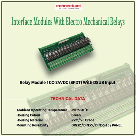 Product Interface Modules With Electro Mechanical Relays Using The Electromechanical Relay In