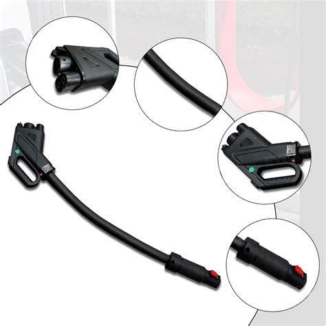 Nacs To Ccs1 Adapter With Extension Cable Max 250a 1000v Fast Charge C Evbase Premium Evandtesla