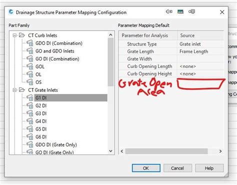 analyze gravity network grate open area mapping autodesk community