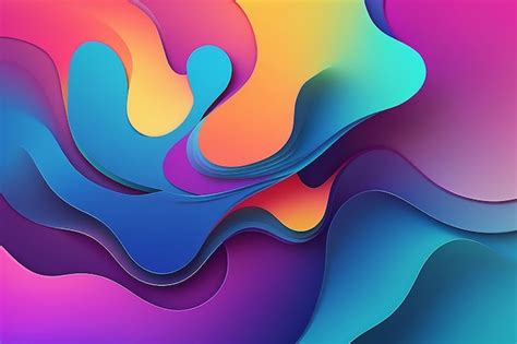 Premium Photo Trendy Gradient Background With Vibrant Color Palettes