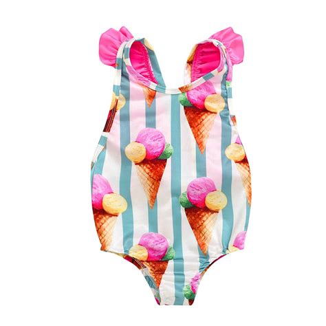 Jscdrpdwl Girls One Piece Bathing Suit One Boys Swimsuit Size 4t Girls