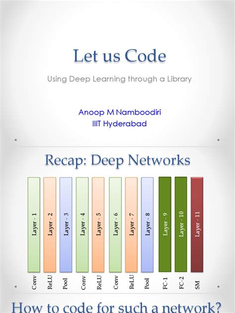 Let Us Code Using Deep Learning Through A Library Download Free Pdf