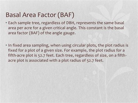 Ppt Point Sampling Or Variable Plot Cruising Powerpoint Presentation