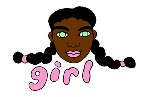 두 개의 머리띠를 가진 손으로 그린 소녀 머리 만화 낙서 플랫 스타일의 얼굴 아이 벡터 색상의 귀여운 그림 클립 아트 아이들은 다르고 아름답습니다 땋은 머리에 대한 스톡