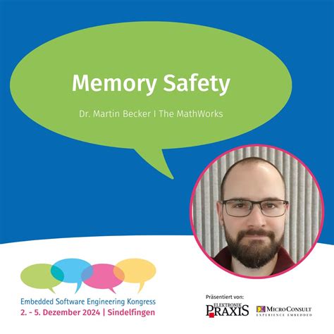 Martin Becker On Linkedin Rust Memorysafety Esekongress Rust Software