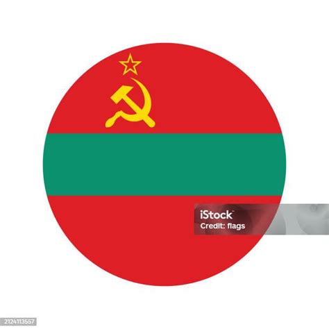 트란스니스트리아 국기 버튼 플래그 아이콘입니다 표준 색상 원 아이콘 플래그입니다 컴퓨터 일러스트레이션 디지털 일러스트레이션 벡터 일러스트 레이 션입니다 Pegida에 대한