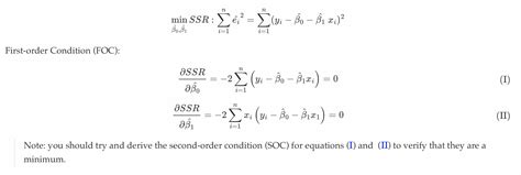Solved Derive The Second Order Condition SOC For The OLS Chegg