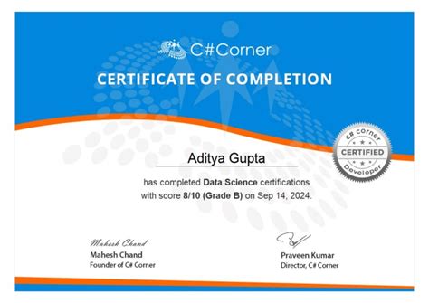 Aditya Gupta On Linkedin Datascience Certification Learningjourney