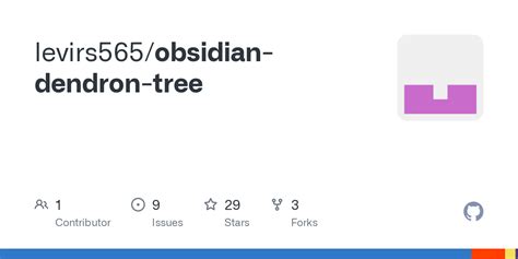 Github Levirs565obsidian Dendron Tree