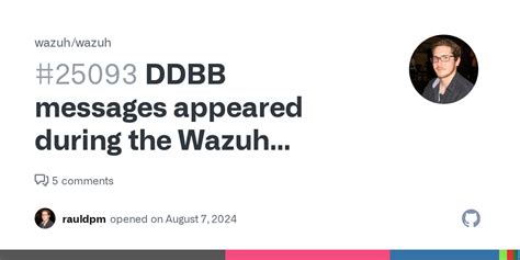 Ddbb Messages Appeared During The Wazuh Manager Installation Process · Issue 25093 · Wazuh