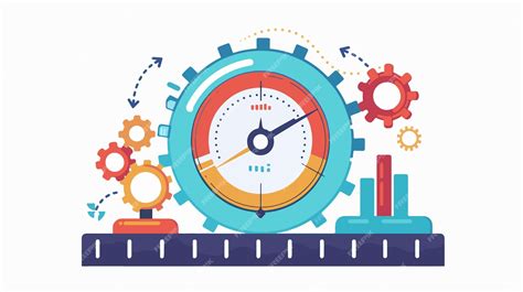 Benchmark Indicator Illustration Comparing Bus Performance Concept Premium Ai Generated Vector