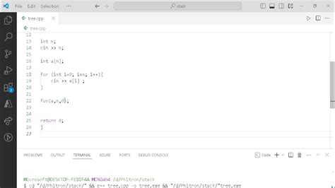 Array Printing Using Recursion C Youtube