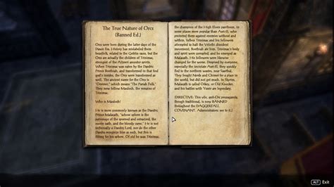 Eso Glenumbra Lorebook 3 The True Nature Of Orcs Banned Ed Youtube
