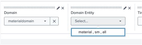 solved how do i make the domain entity to be multiselect splunk