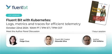 Live Panel Fluent Bit With Kubernetes Meet The Author