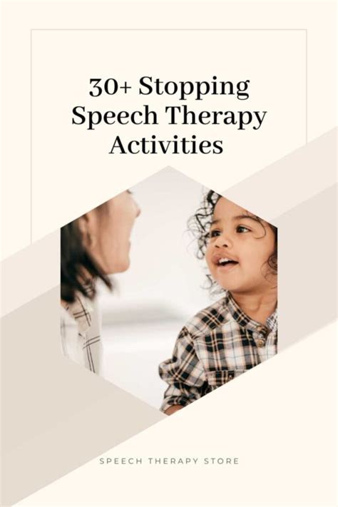 31 Free Stopping Speech Therapy Activities Speech Therapy Store