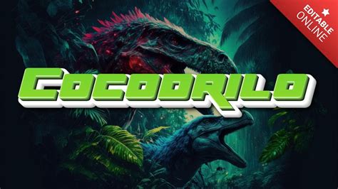 Cocodrilo Raptor Text Effect Generator