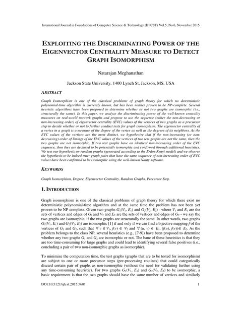 Pdf Exploiting The Discriminating Power Of The Eigenvector Centrality