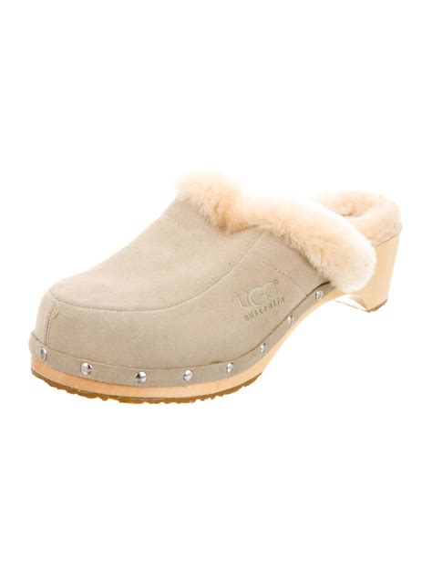 Ugg Australia Suede Kalie Clogs Neutrals Pumps Shoes Wuugg20950