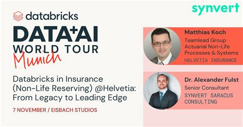 Synvert On Linkedin Databricksworldtour Ai Datascience Insuranceinnovation Dataengineering
