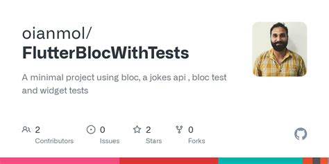 Github Oianmolflutterblocwithtests A Minimal Project Using Bloc A Jokes Api Bloc Test And