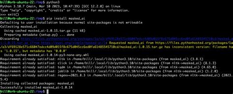Got Error When Pip Install Masked Ai Issue Cado Security