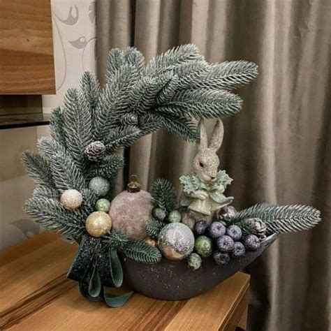 Новорічні композиції на 2023 рік своїми руками ідеї та фото Manualidades Navideñas