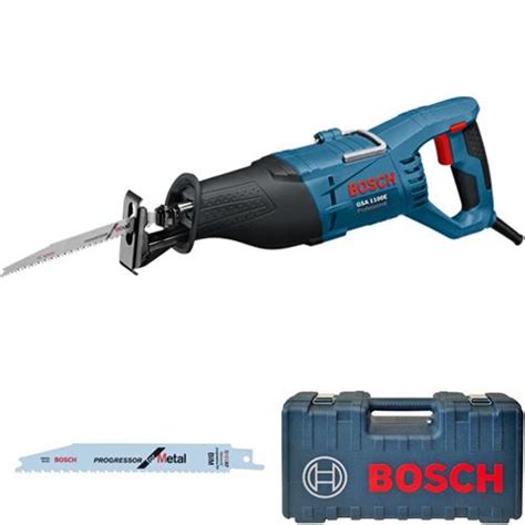 Bosch GSA 1100 E Reciprocating Saw with 2x Blades & Case (240v)