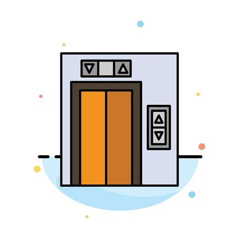 Lift Building Construction Abstract Flat Color Icon Template 13176679 Vector Art At Vecteezy