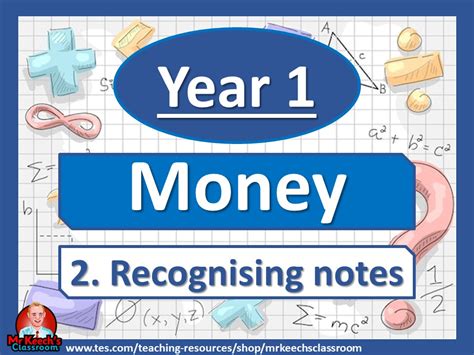 Year 1 Money Recognising Notes White Rose Maths Teaching Resources