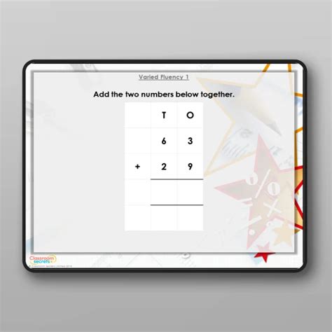 Year 2 Subtract Two 2 Digit Numbers Across A 10 Modelling Ppt Resource Classroom Secrets