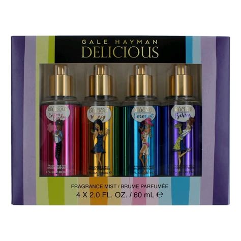 Delicious By Gale Hayman 4 Piece Fragrance Mist Set For Women